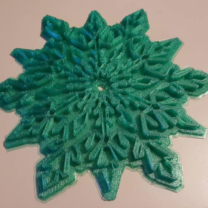 3D Printable Snowflake_Ornaments by Mitul Prajapati