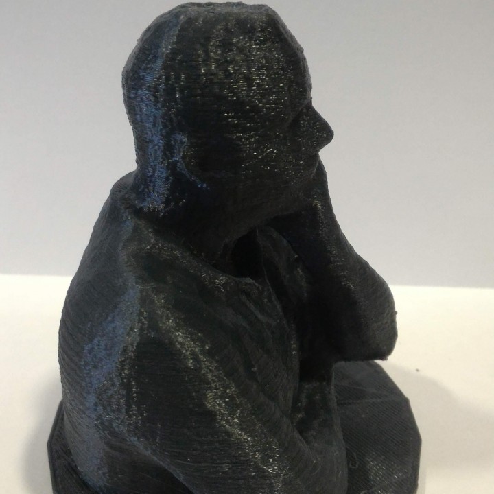 3D Printable Thinking Man by Thomas Probst