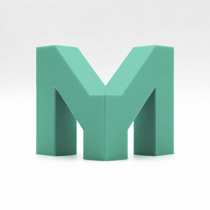 3D Printable My mini factory M logo by Rahul Gupta