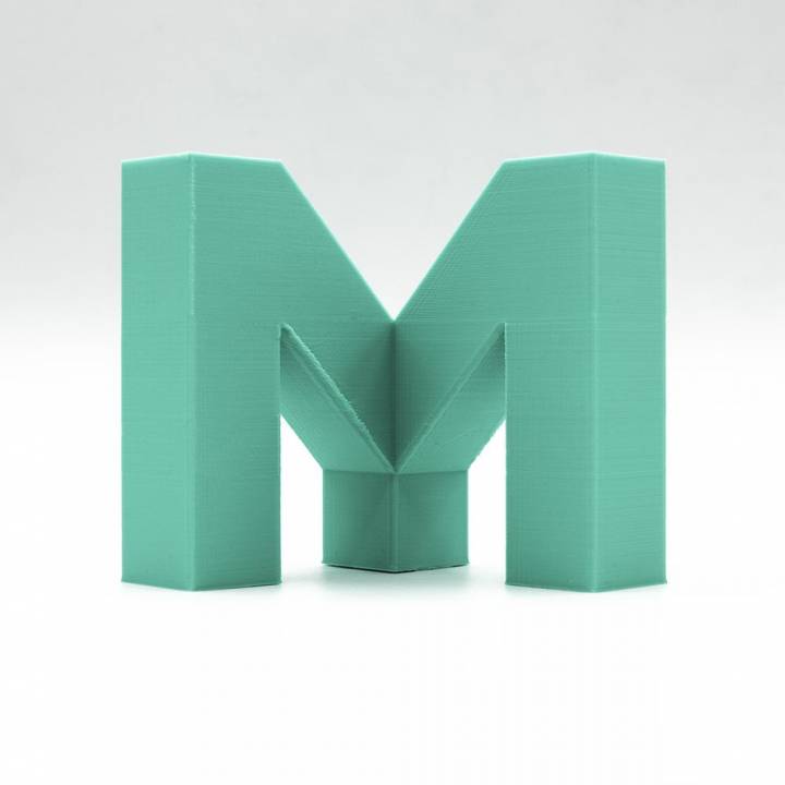 3D Printable My mini factory M logo by Rahul Gupta