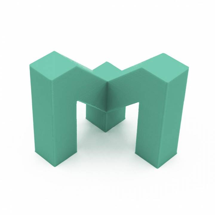 3D Printable My mini factory M logo by Rahul Gupta