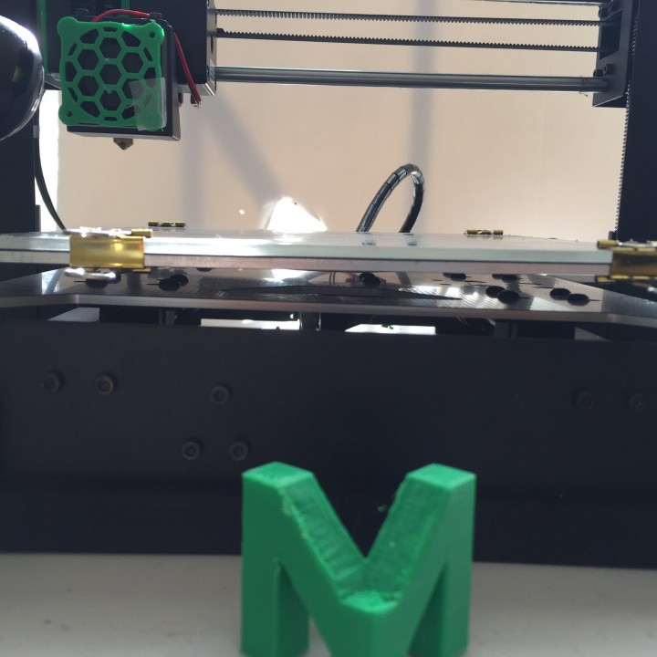 3D Printable My mini factory M logo by Rahul Gupta