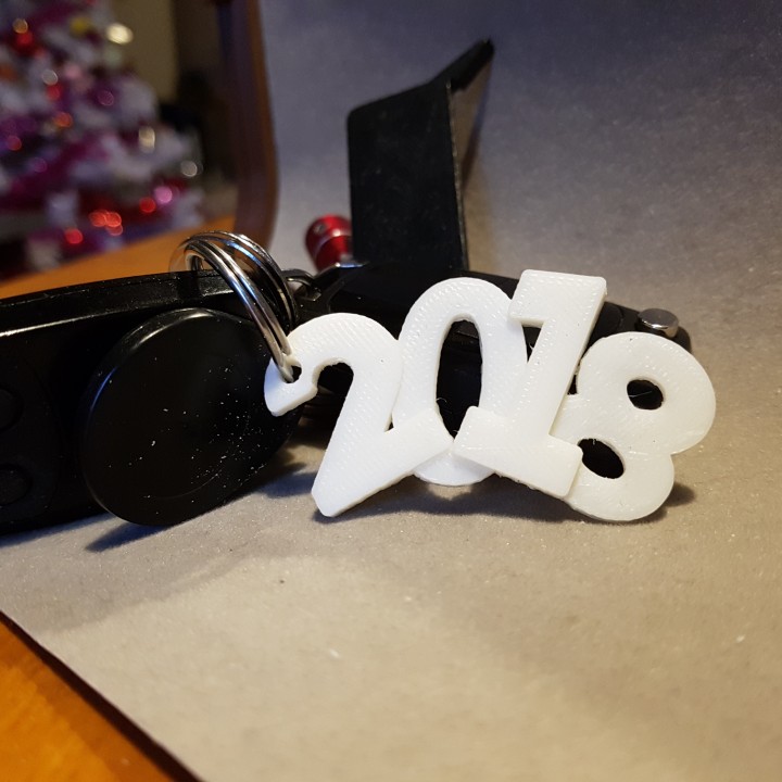 3D Printable key ring 2018 by fournier catherine