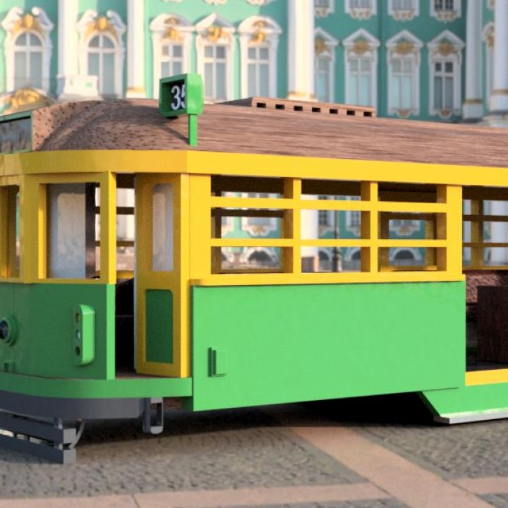 3D Printable Tram - Melbourne Tram by joe rimmer