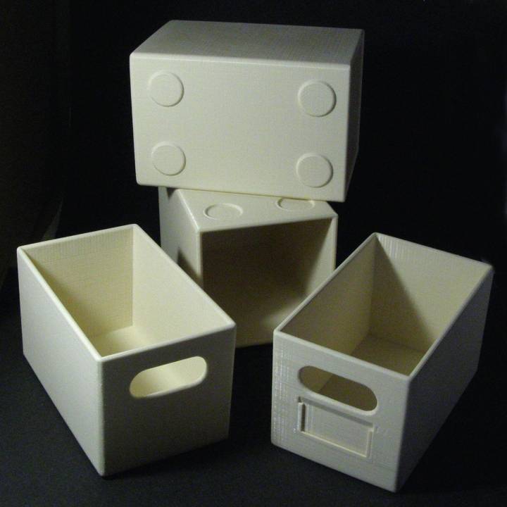 3D Printable Stackable Drawers by Joe Satterwhite