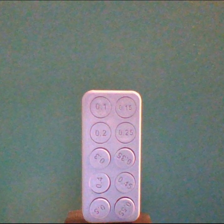 3D Printable Tolerance Test by Isaac Curley