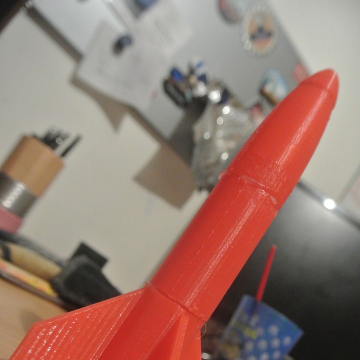 3D Printable MODEL ROCKET by Sion Evans