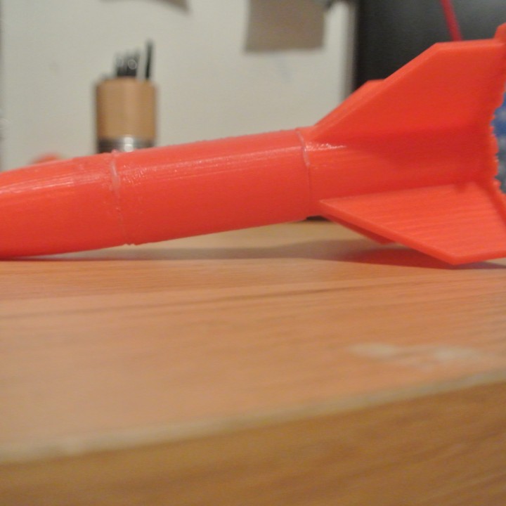 3D Printable MODEL ROCKET by Sion Evans