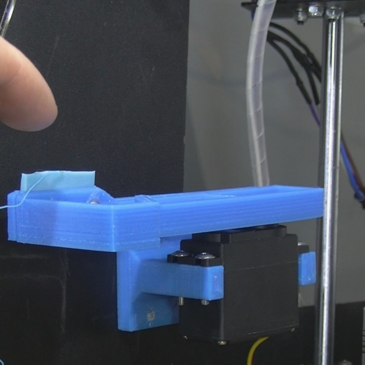 3D Printable Servo driven nozzle wiper arm. by Billy Tail