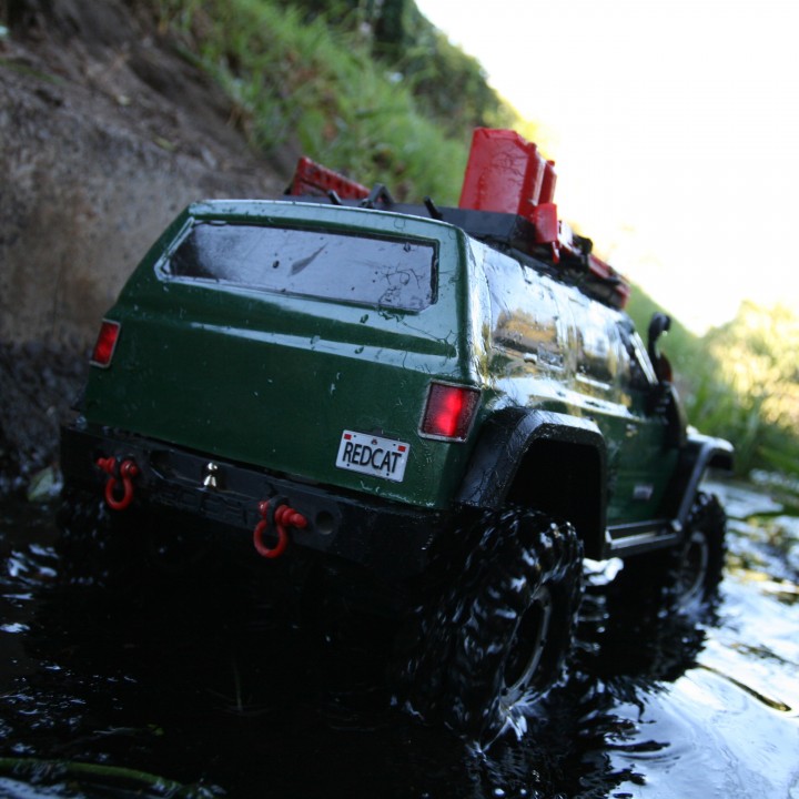 3D Printable Tail Lights for Redcat Gen7 Scale Crawler by Jason Suter