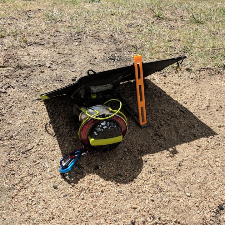 3D Printable Goal Zero Nomad 7 Solar Panel Stand by Catus Maximus