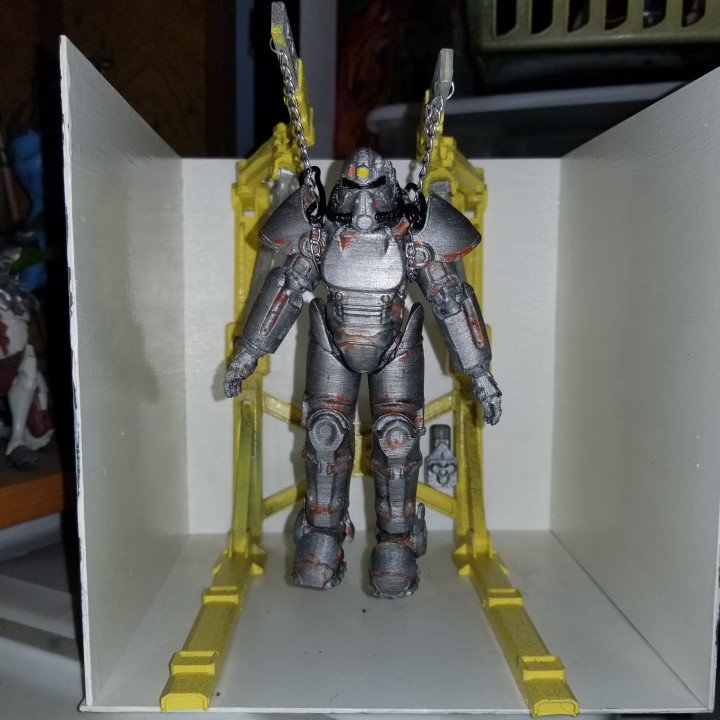 3D Print of Fallout 4 Power armour station (sized for threezero figure ...