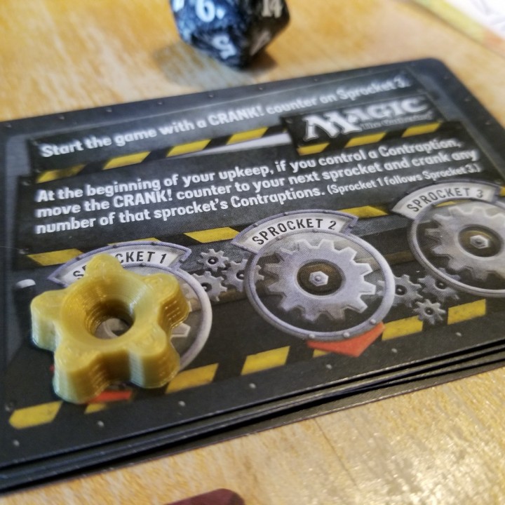 3D Printable MTG Unstable Contraption Counters by Joel Bonasera