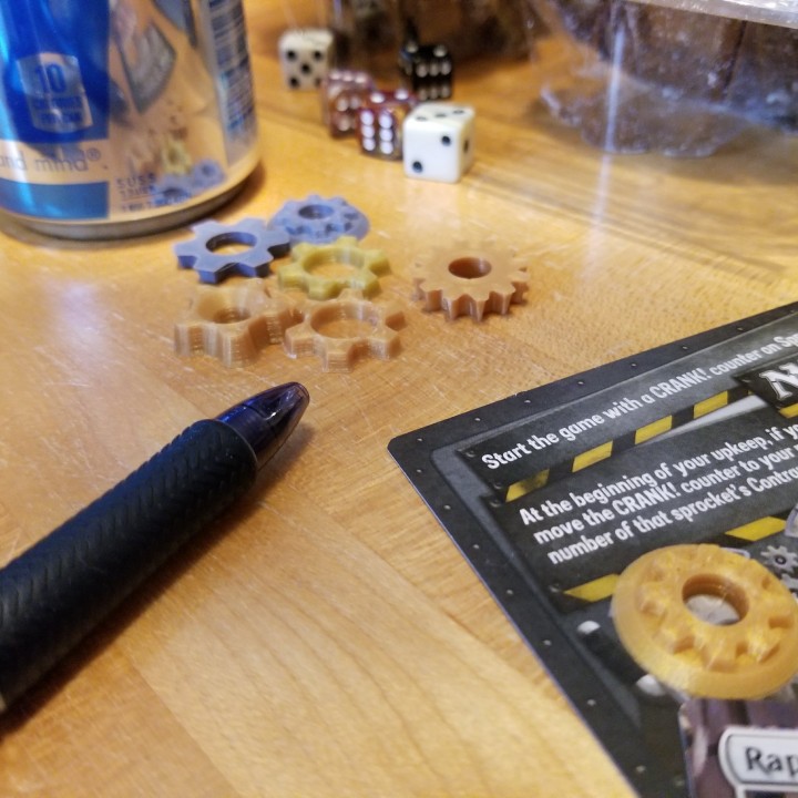 3D Printable MTG Unstable Contraption Counters by Joel Bonasera