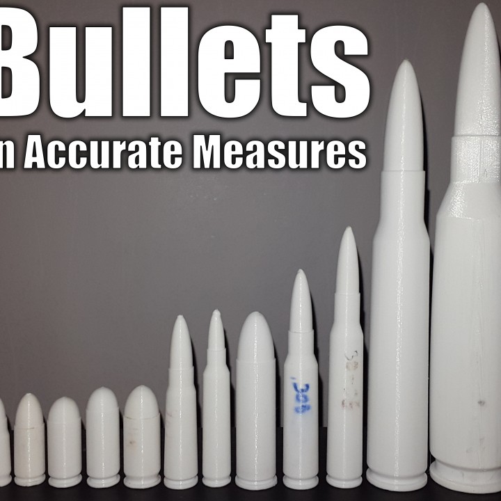 3D Printable Bullets In Accurate Measures by Lennu