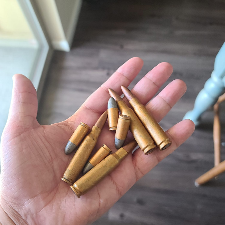 3D Print of Bullets In Accurate Measures by dennisware