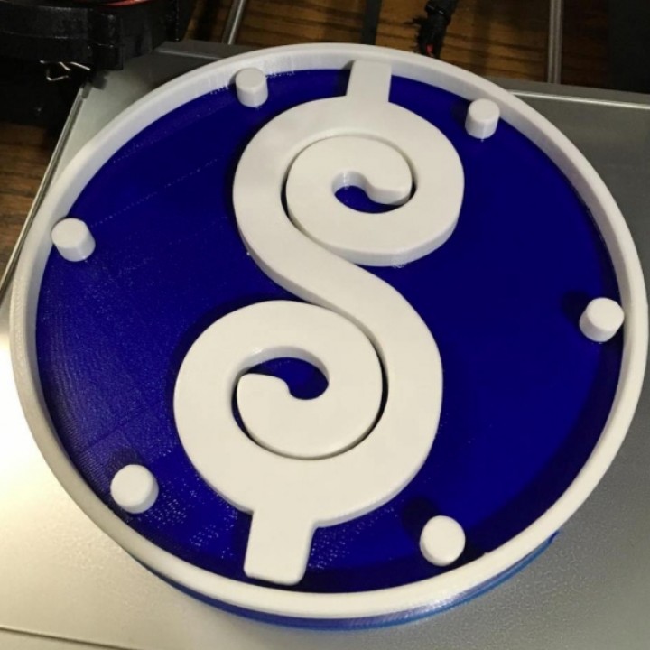 3D Printable Plinko Chip by Mike Sacchetta