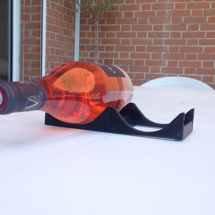 3D Printable Modular Wine rack by b1g0n3
