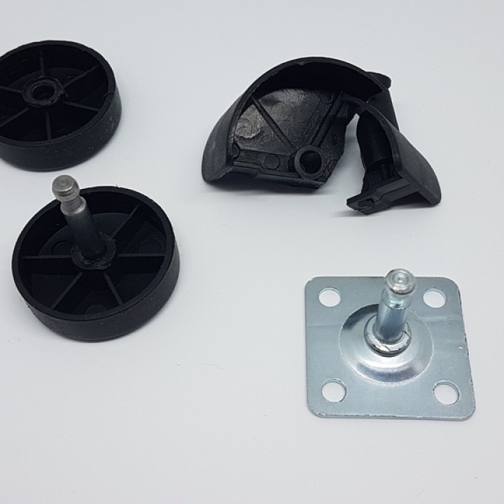 3D Printable low table wheel support by b1g0n3