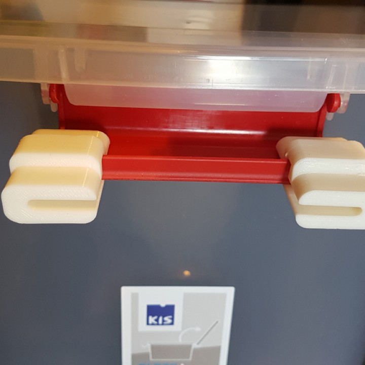 3D Printable Clip for assembling storage boxes Kis Bi Box by b1g0n3
