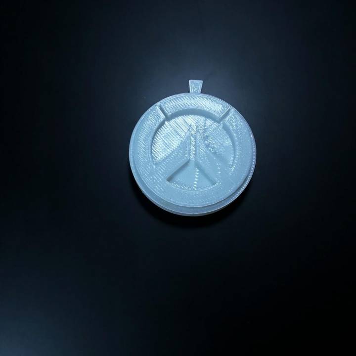 3D Printable overwatch logo pendant by tony huynh