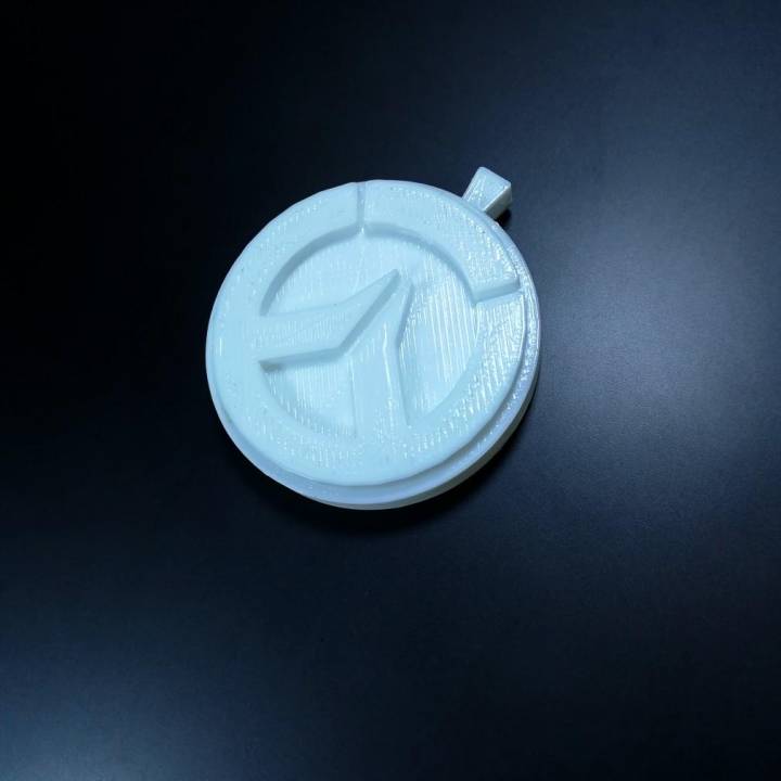 3D Printable overwatch logo pendant by tony huynh