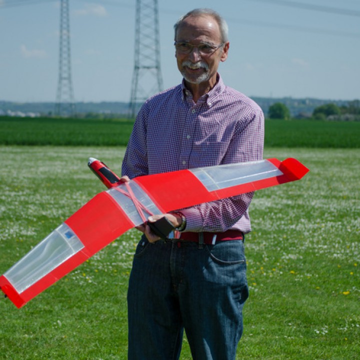 3D Printable Speedy "Red Swept Wing" RC by Michael Christou
