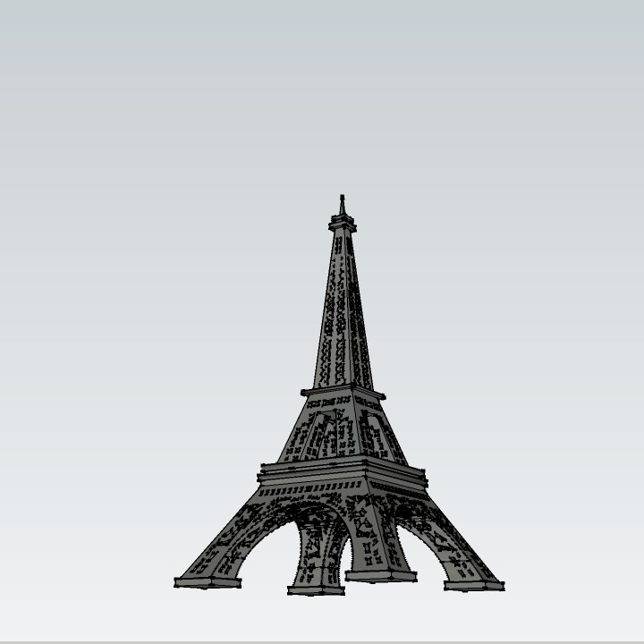 3D Printable Eiffel Tower by Guillaumeau Pierre