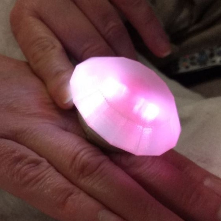 3D Printable Cosplay light up ring by Peter Moore