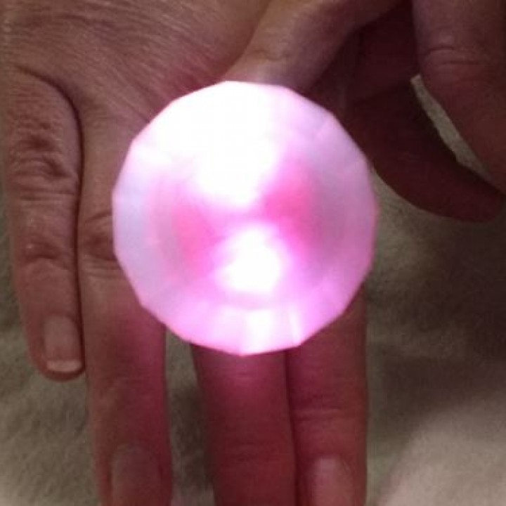3D Printable Cosplay light up ring by Peter Moore