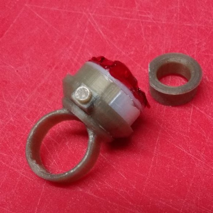 3D Printable Cosplay light up ring by Peter Moore