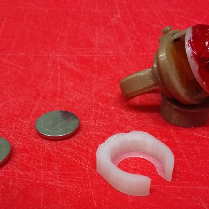 3D Printable Cosplay light up ring by Peter Moore