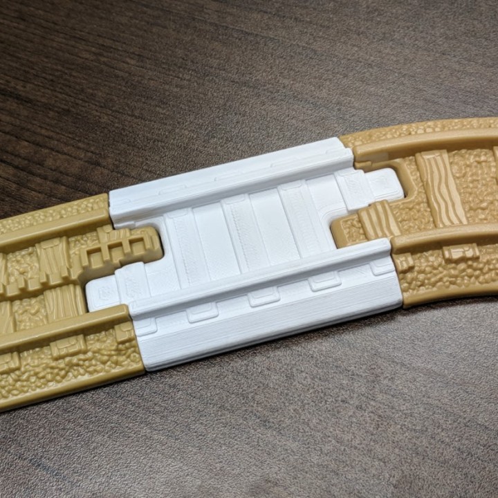 3D Printable Geotrax short train straight by Rich Williams