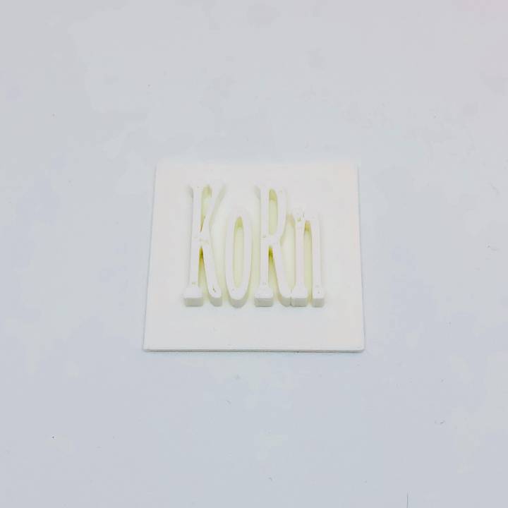 3D Printable Korn Logo by Dude Less