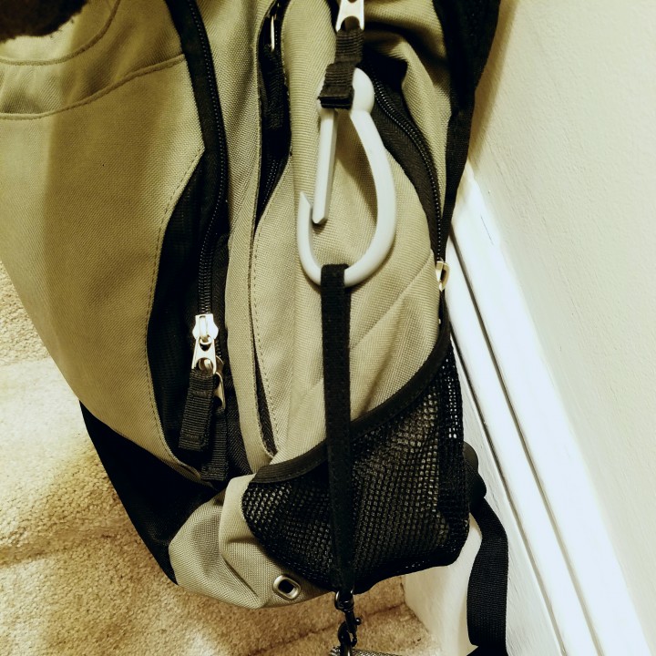 3D Printable Fishhook Carabiner (Left & Right) by Matthew Summers