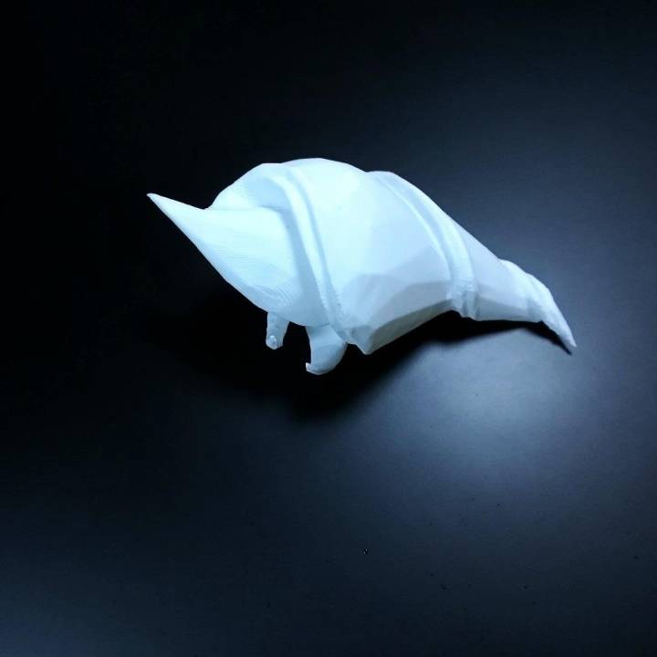3D Printable Hermit Crab Shell (Low Poly) by Kevin Tran