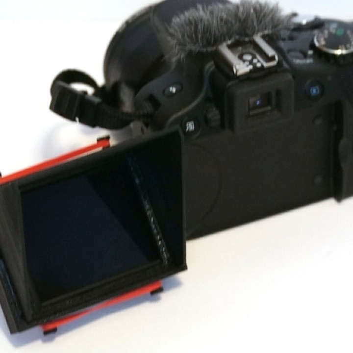 3D Printable LCD HOOD SHADE by R Nichols