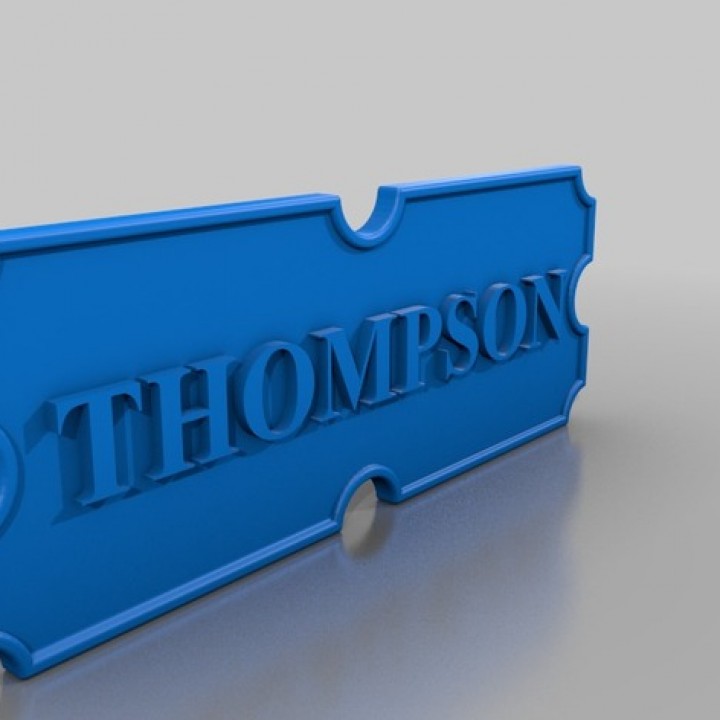 3D Printable Thompson Plaque by Kenneth Thompson