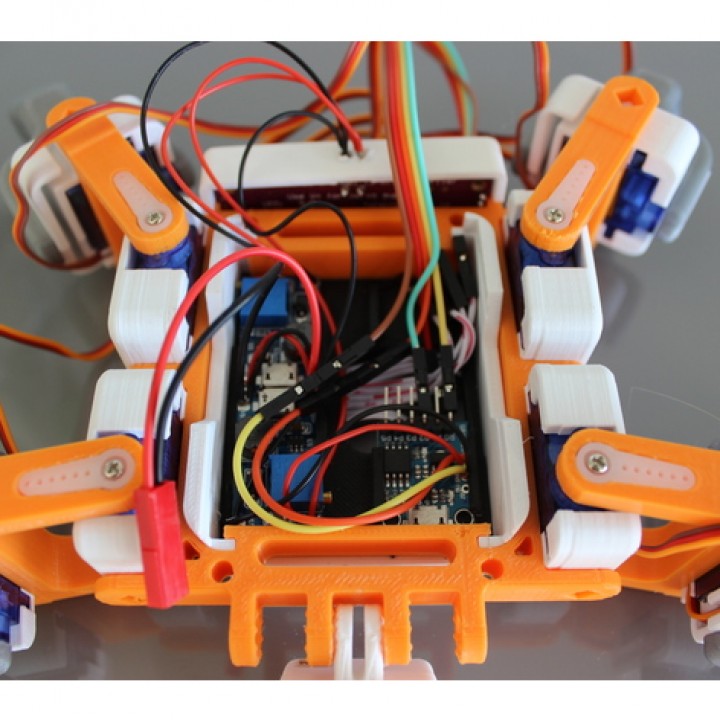3D Printable SMARS QUAD MOD by Kevin Thomas