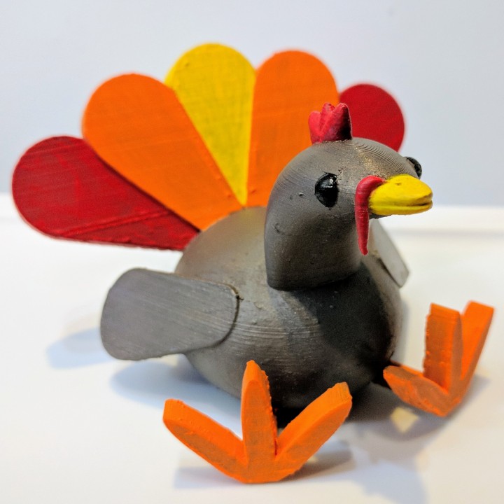3D Printable WILD Turkey! by Kelly Ann Brown
