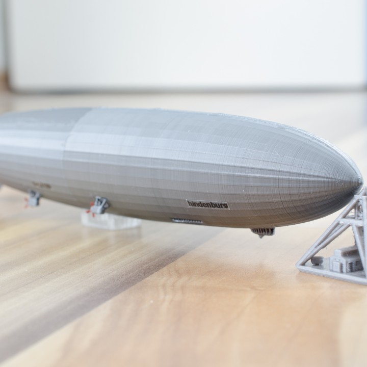 3D Printable LZ-129 Hindenburg - scale 1/1000 by vandragon_de