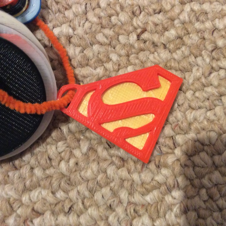 3D Printable superman key chain by Jacob