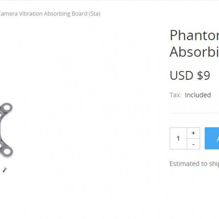 3D Printable DJI "PHANTOM 3 CAMERA VIBRATION ABSORBING BOARD" by Reeves ...