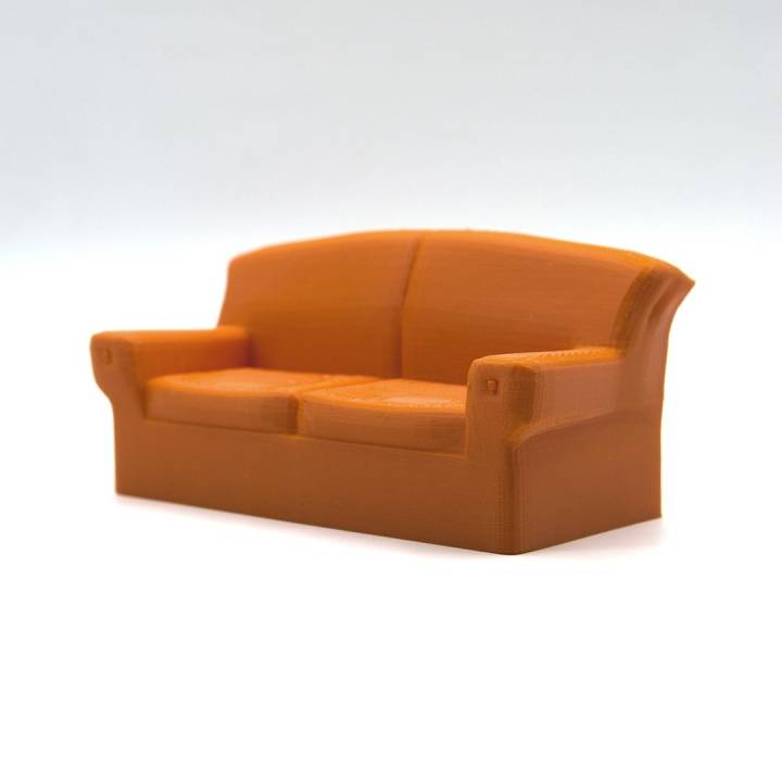 3D Printable Plain Couch by Matthew Parker