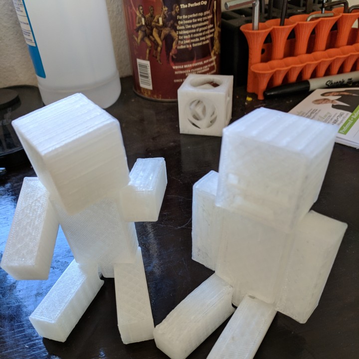 3D Printable Steve from Minecraft by Preston L. Bannister