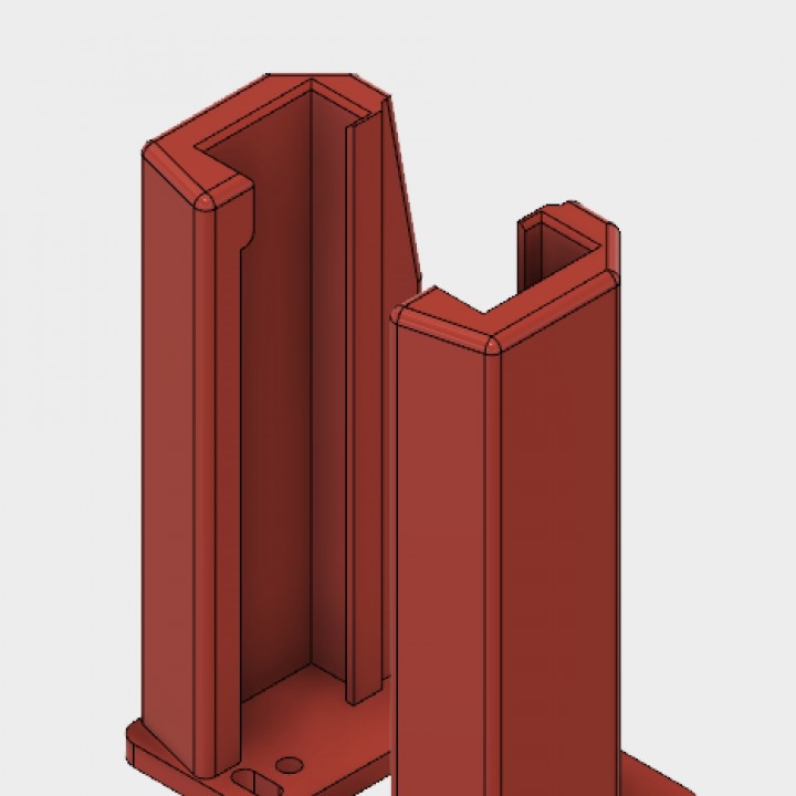 3D Printable Replacement Drawer Brackets by Blake Barber