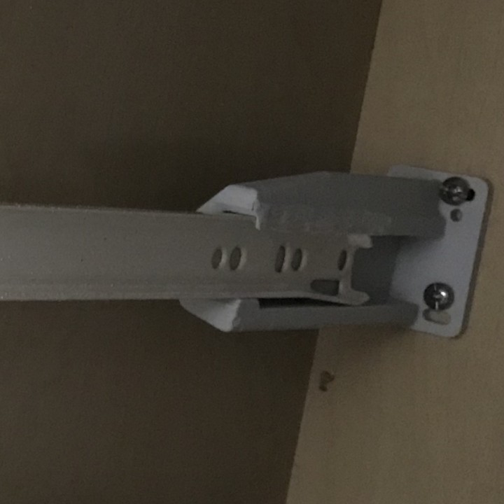 3D Printable Replacement Drawer Brackets by Blake Barber