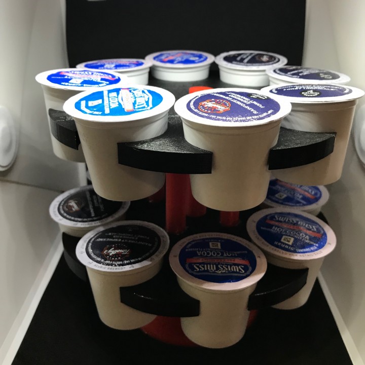 3D Printable Rotating K-Cup Holder for Keurig or Similar Coffee ...
