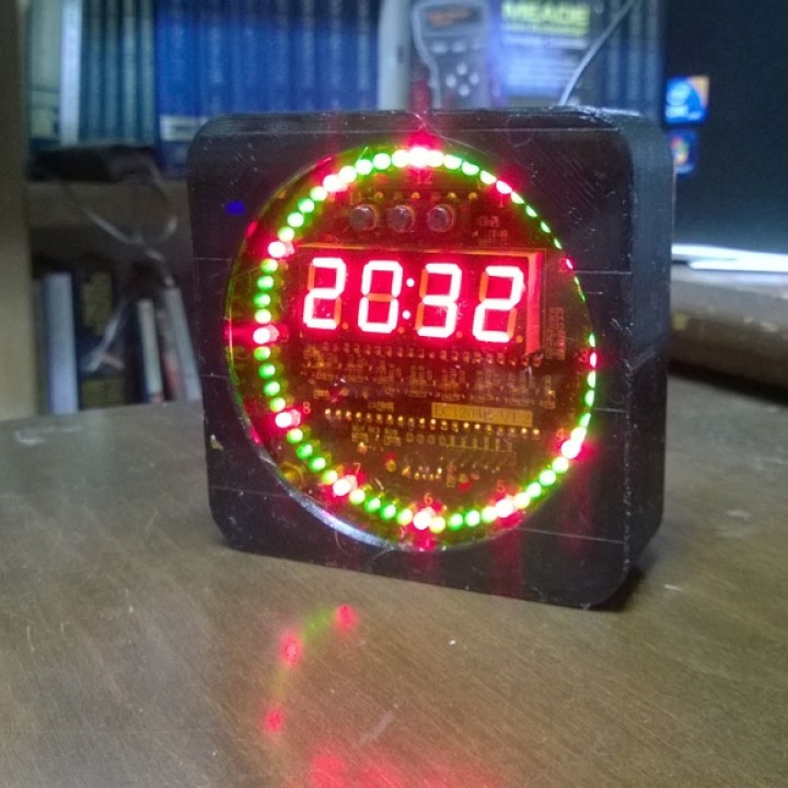 3D Printable Clock Housing by Kazys Domkus