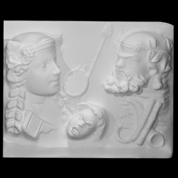 3D Printable Masks relief by Scan The World